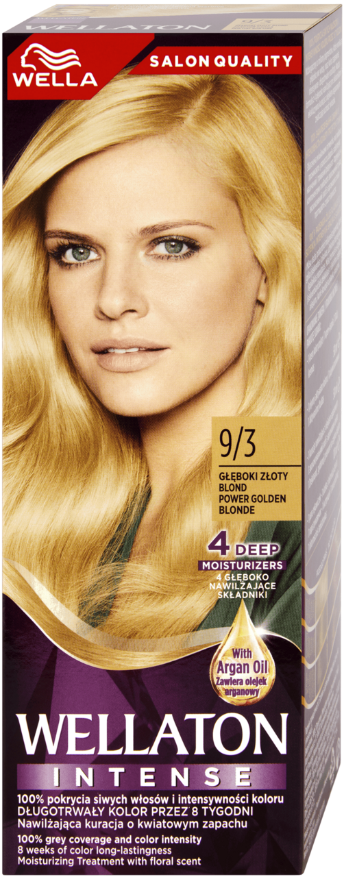 WELLA WELLATON, Intense , krem koloryzujący do włosów, nr 9/3 Złoty ...