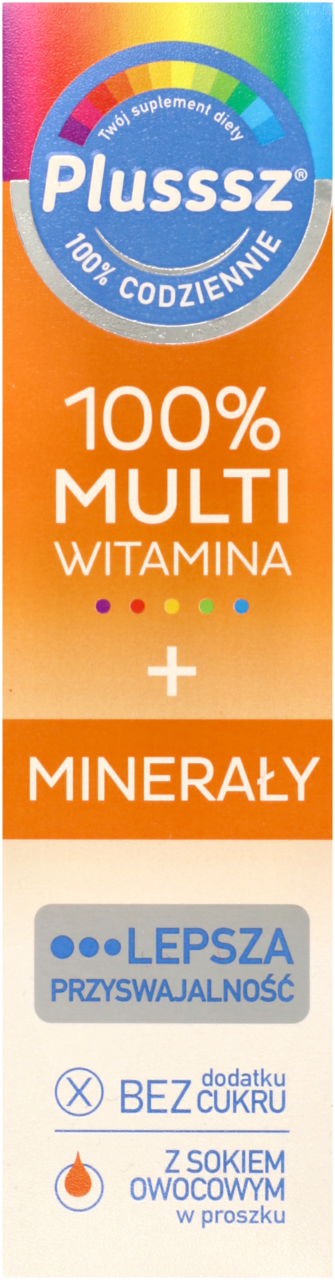 PLUSSSZ, tabletki musujące, 100% Multiwitamina + Minerały, suplement ...