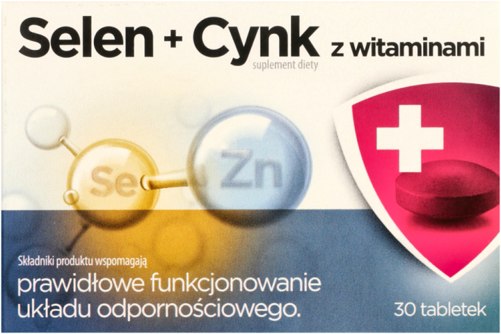 SELEN+CYNK, tabletki, z witaminami, suplement diety, 30 szt. | Drogeria ...