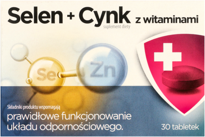 SELEN+CYNK, tabletki, z witaminami, suplement diety, 30 szt. | Drogeria ...