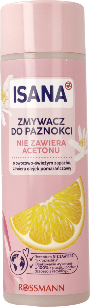 ISANA, zmywacz do paznokci, bez acetonu, 200 ml | Drogeria Rossmann.pl