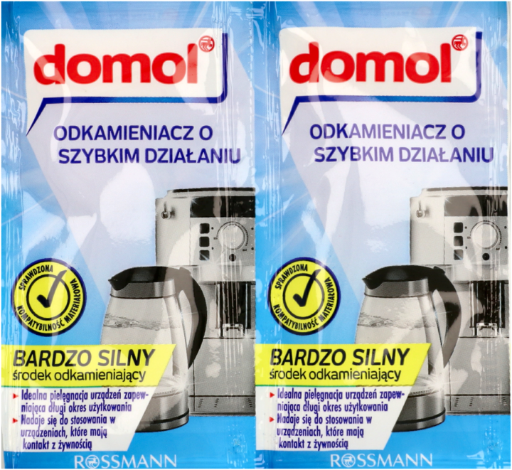 DOMOL, odkamieniacz o szybkim działaniu, 2 x 15 g | Drogeria Rossmann.pl