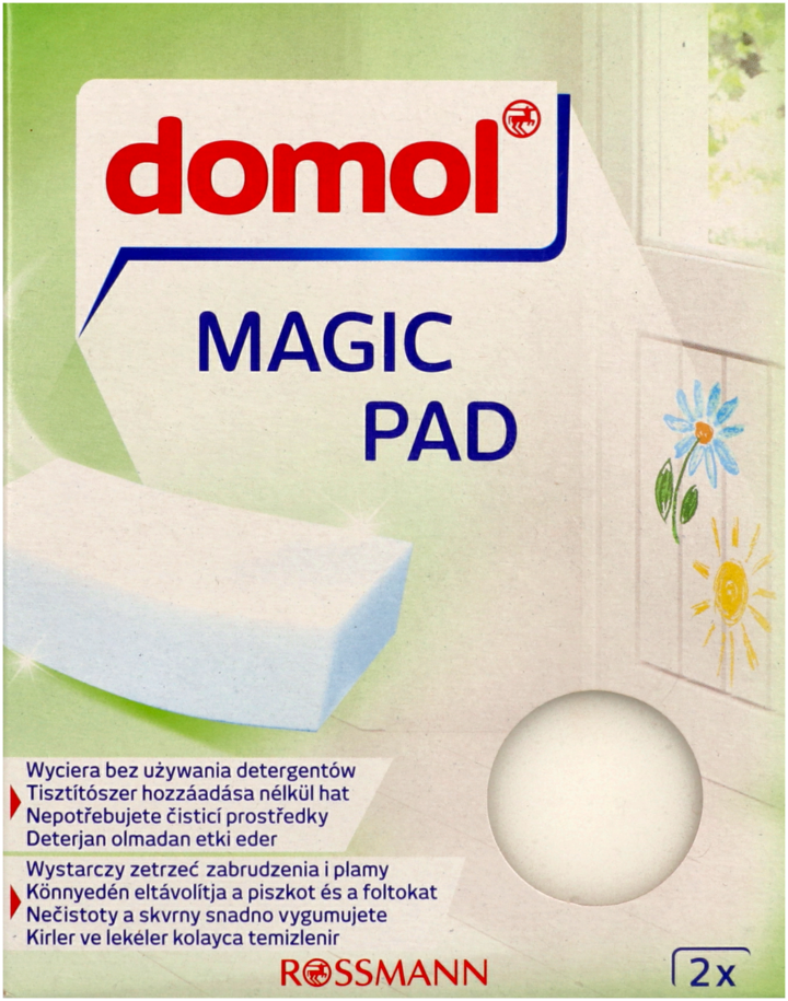 DOMOL, Magic Pad , magiczna gąbka, 2 szt. | Drogeria Rossmann.pl