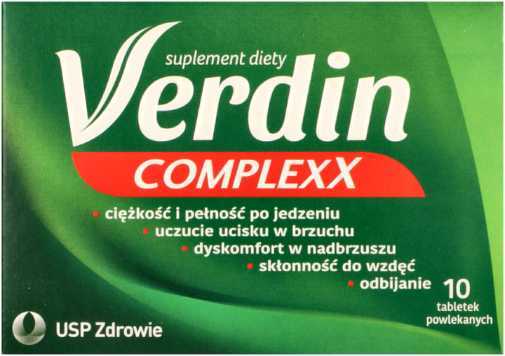 VERDIN, Complexx , tabletki powlekane, wspierające układ trawienny ...