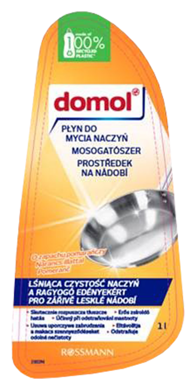 DOMOL, płyn do mycia naczyń, o zapachu pomarańczowym, 1 L | Drogeria ...