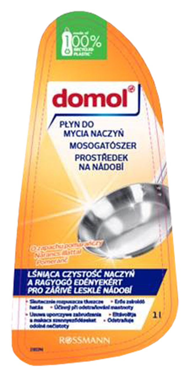 DOMOL, płyn do mycia naczyń, o zapachu pomarańczowym, 1 L | Drogeria ...