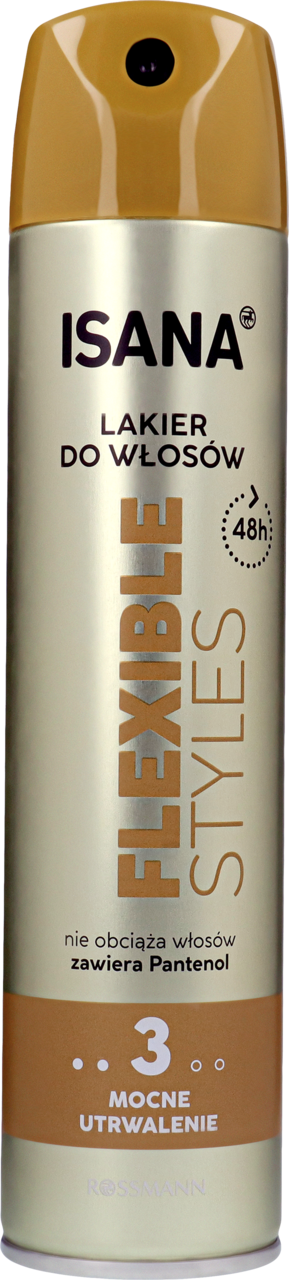 ISANA, Flexible Styles , lakier do włosów, poziom utrwalenia 3, 250 ml ...