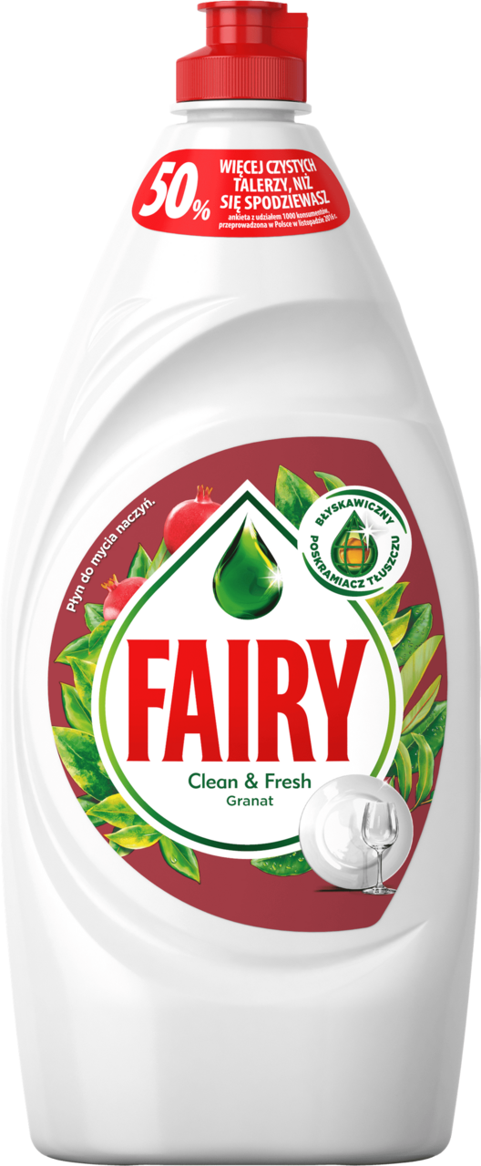 FAIRY, Clean & Fresh , płyn do mycia naczyń, Granat, 900 ml | Drogeria ...
