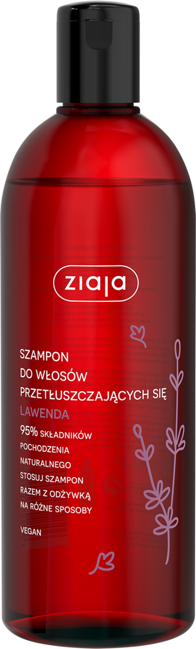 ZIAJA, szampon do włosów, przetłuszczających się, lawendowy, 500 ml ...