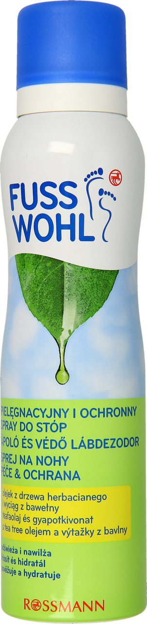 FUSSWOHL, pielęgnacyjny i ochronny spray do stóp z olejkiem z drzewa ...