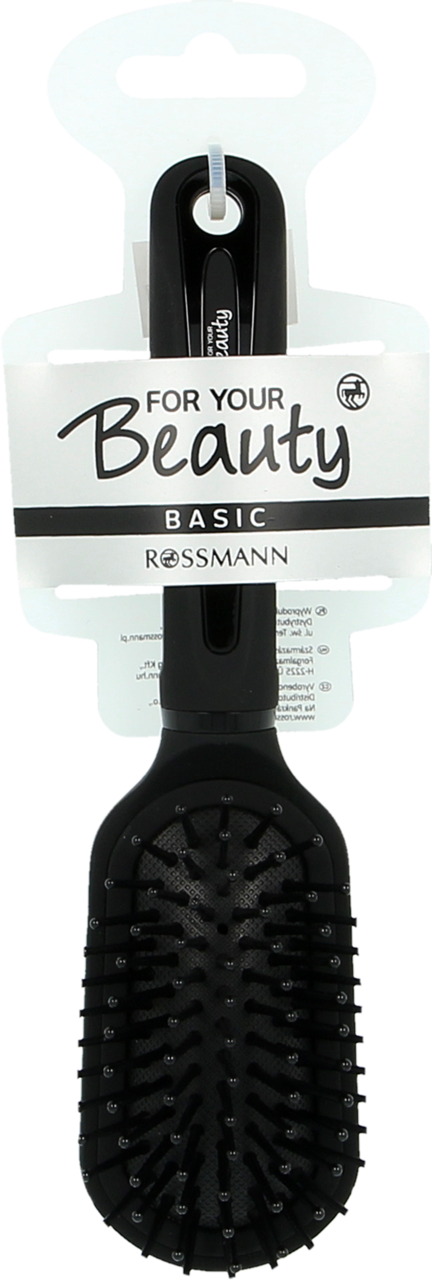 FOR YOUR BEAUTY, Basic , szczotka do włosów, Czarna, Kiel, 1 szt ...