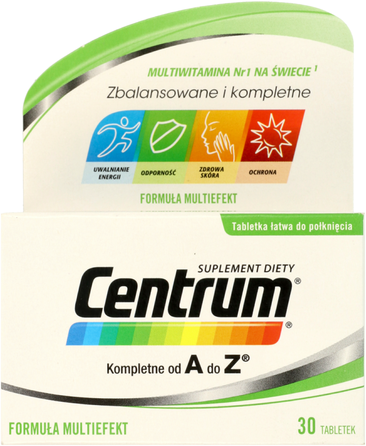 CENTRUM, tabletki, Multiwitamina, formuła multiefekt, suplement diety ...