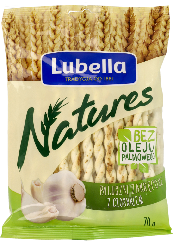 LUBELLA, Natures , paluszki zakręcone, z Czosnkiem i Ziołami, 70g ...