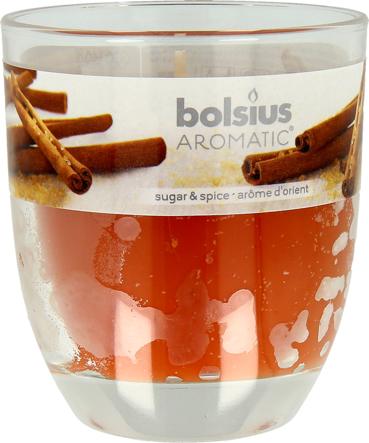 BOLSIUS, świeca zapachowa w szkle, cynamon, 1 szt. | Drogeria Rossmann.pl