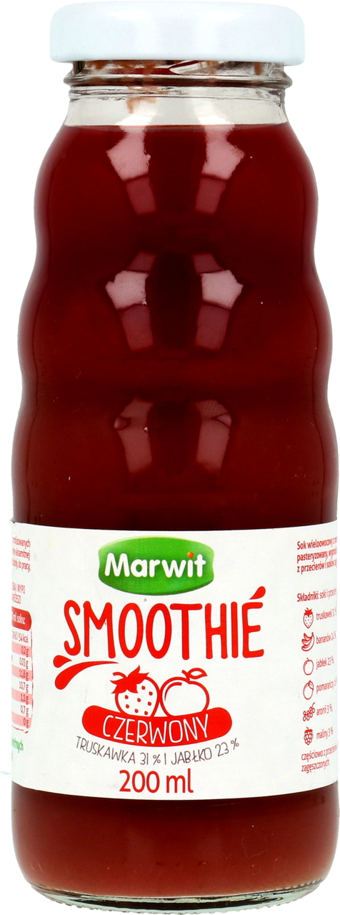 MARWIT, sok wieloowocowy z musem owocowym, czerwony, 200 ml | Drogeria ...