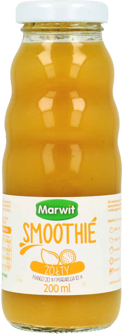 MARWIT, sok wieloowocowy z musem owocowym, żółty, 200 ml | Drogeria ...
