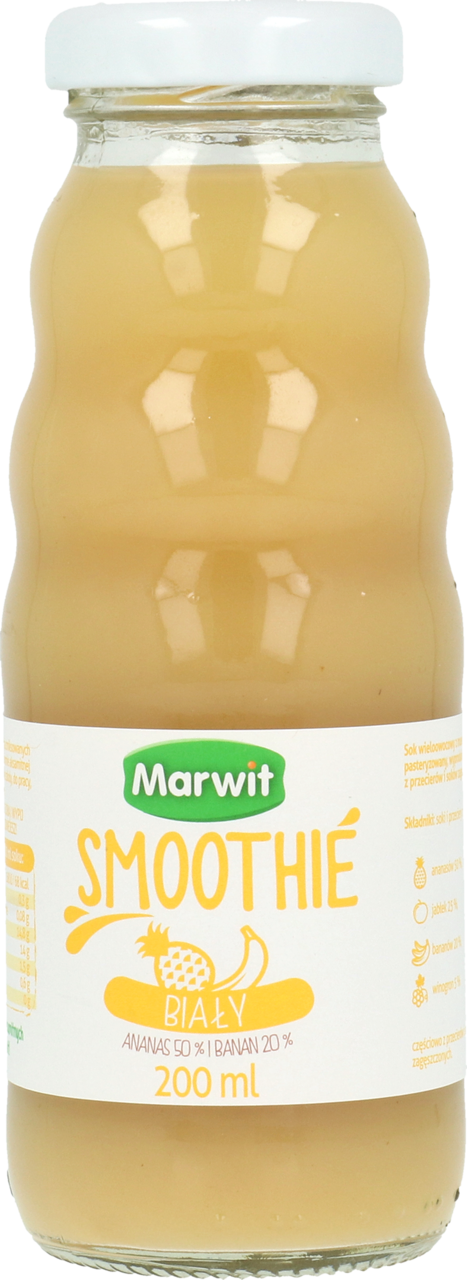 MARWIT, sok wieloowocowy z musem owocowym, biały, 200 ml | Drogeria ...