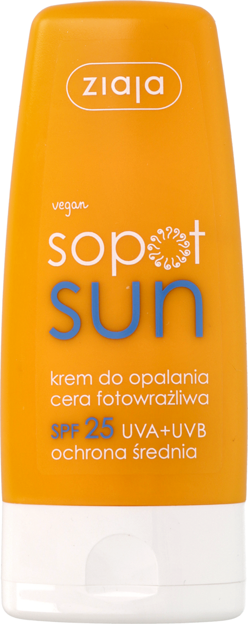ZIAJA, Sopot Sun , krem do opalania, cera fotowrażliwa, SPF 25, 60 ml ...
