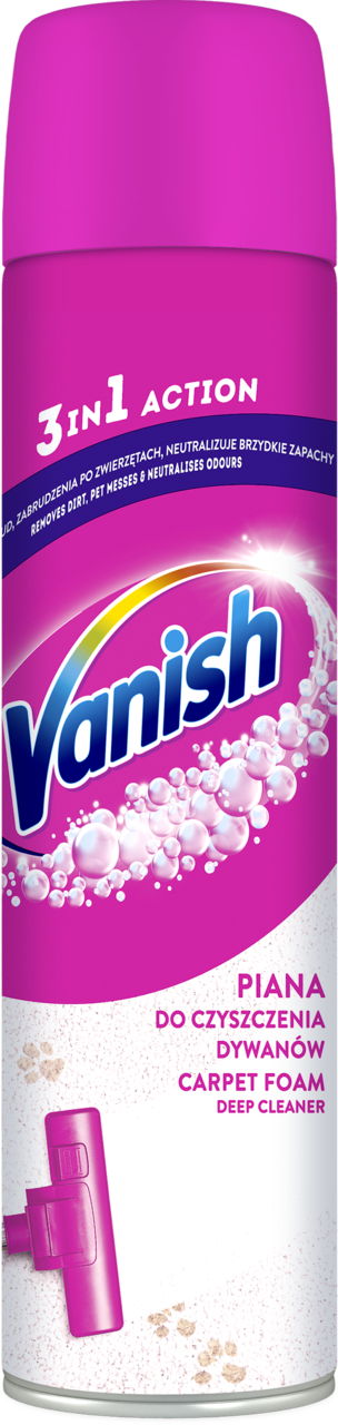 VANISH, Clean&Fresh , piana do czyszczenia dywanów i tapicerki, 600 ml ...