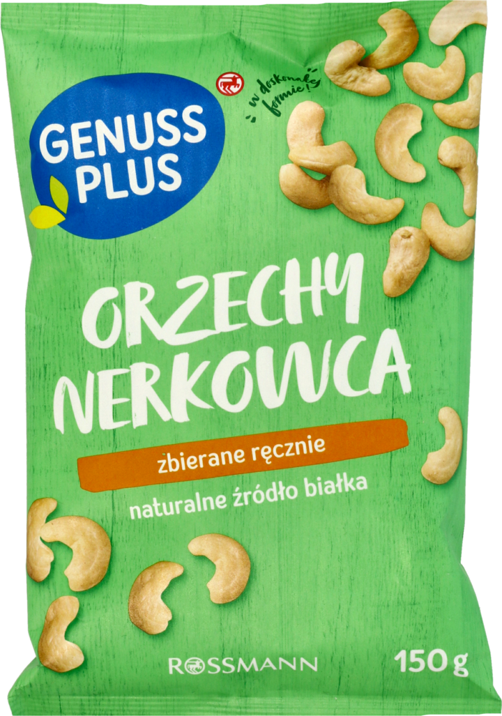 GENUSS PLUS, orzechy nerkowca, 150 g | Drogeria Rossmann.pl
