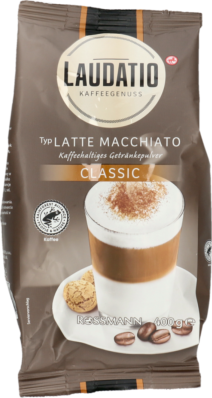 LAUDATIO, Classic , napój kawowy w proszku, Latte Macchiato, 400 g ...