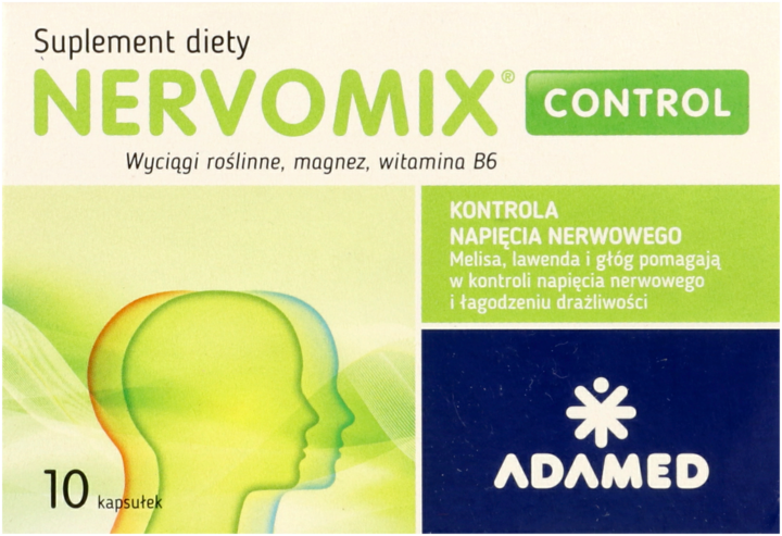 NERVOMIX, Control , kapsułki, Kontrola napięcia nerwowego, suplement ...