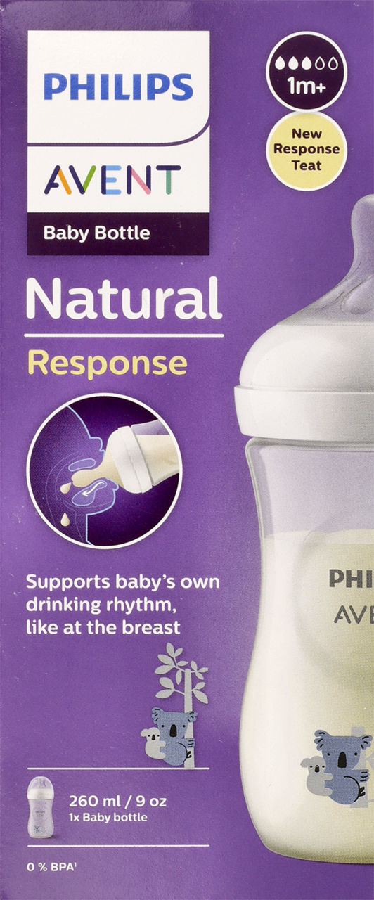 PHILIPS AVENT, , responsywna butelka 1m+ 260ml z coala,, 1 szt ...