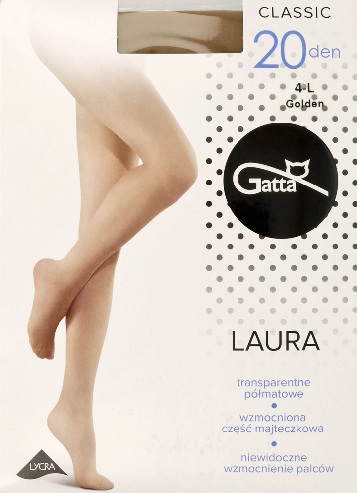 GATTA, Laura , rajstopy 20 den, Golden 4, 1 para | Drogeria Rossmann.pl