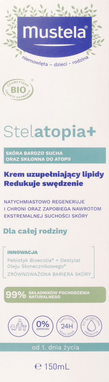 MUSTELA, Stelatopia+ , krem uzupełniający lipidy, przeciw swędzeniu, od ...