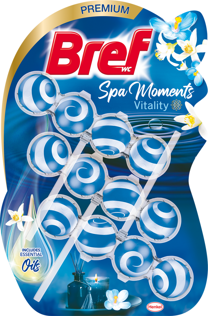 BREF, Premium Spa Moments, zawieszka do WC, Vitality, 3x50 g | Drogeria ...
