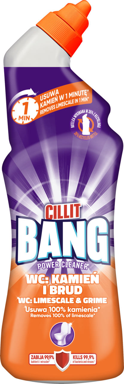 CILLIT BANG, Power Cleaner WC: Kamień i Brud, żel do WC, 750 ml ...