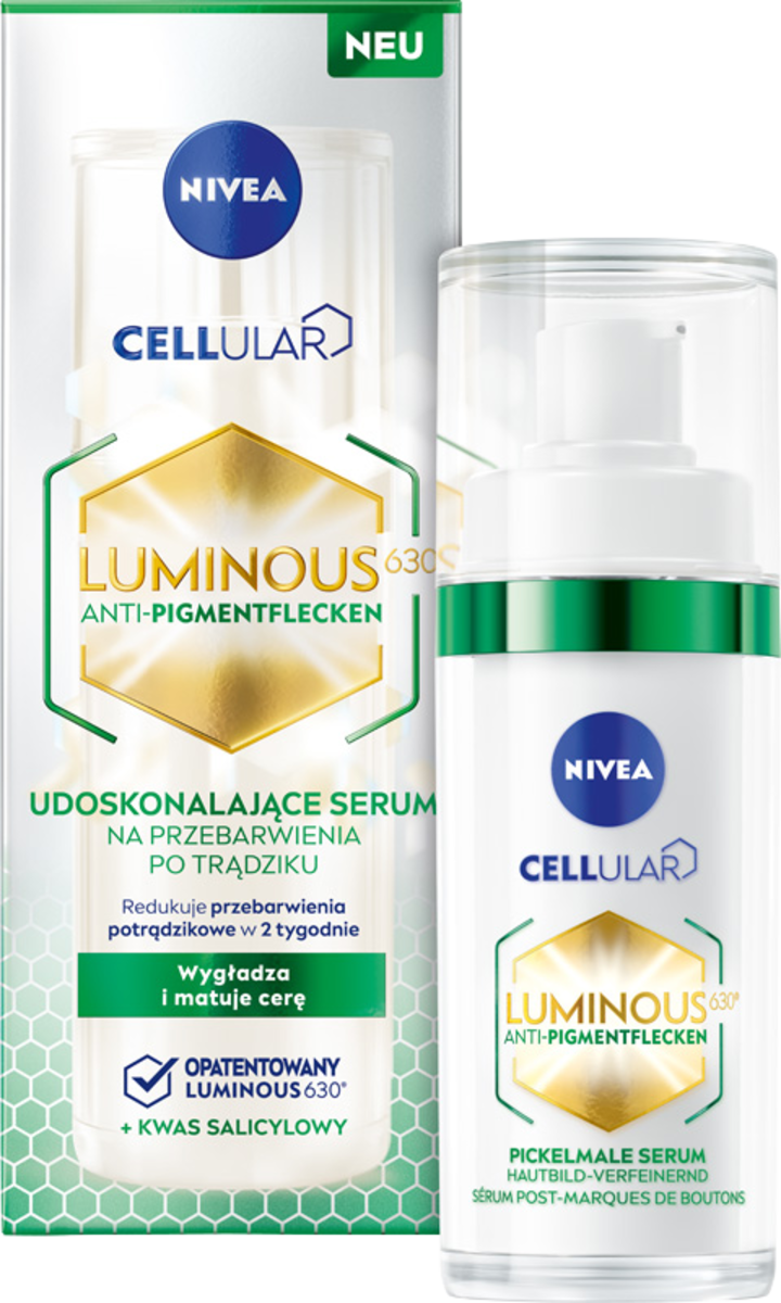 NIVEA, Cellular Luminous 630, serum do twarzy, udoskonalające, na ...