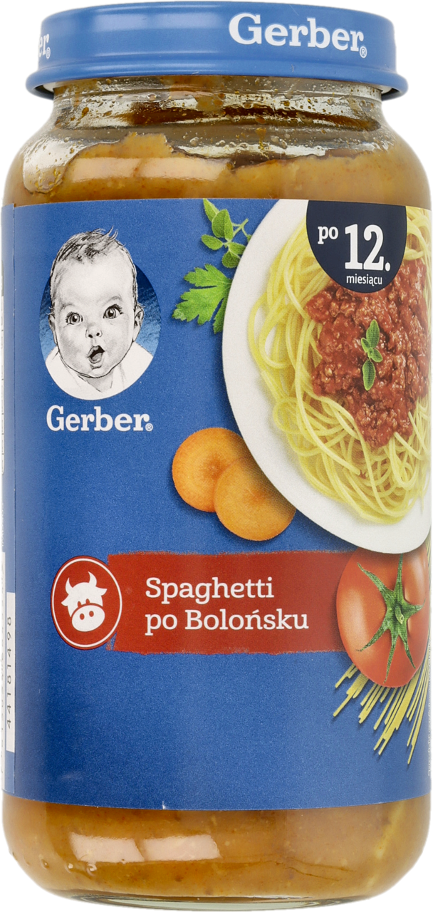 GERBER, spaghetti po bolońsku, po 12. m-cu, 250 g | Drogeria Rossmann.pl