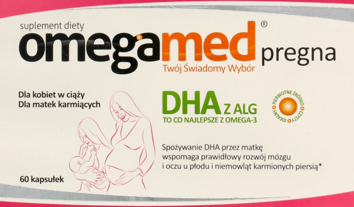 OMEGAMED, Pregna DHA z Alg, kapsułki dla kobiet w ciąży i matek ...