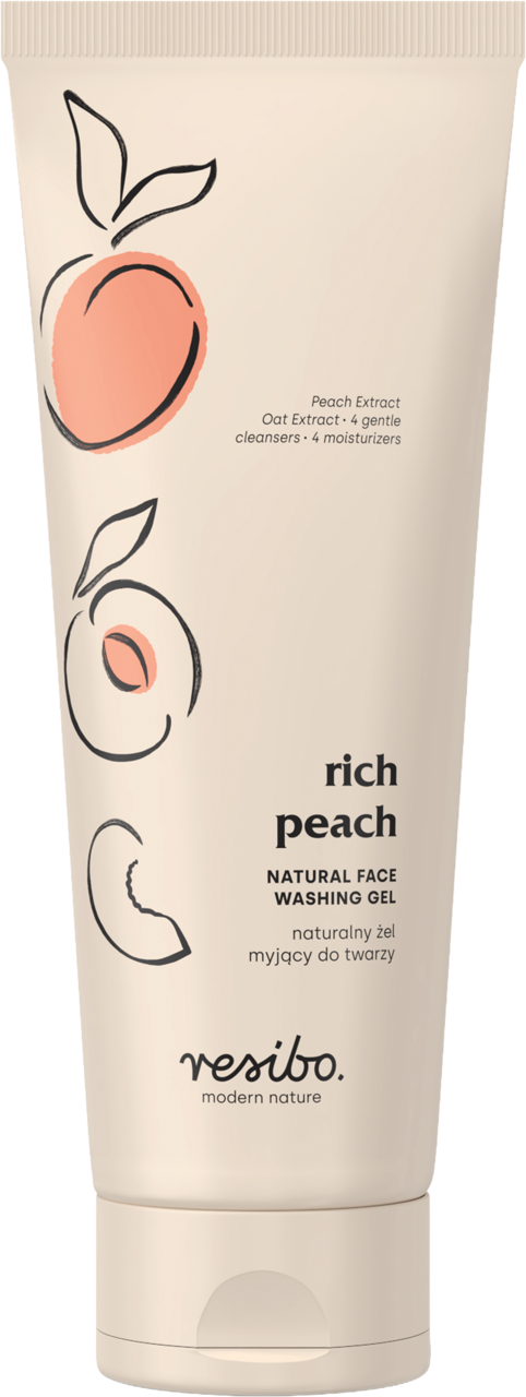 RESIBO, Rich Peach , żel do mycia twarzy, naturalny, 125 ml | Drogeria ...