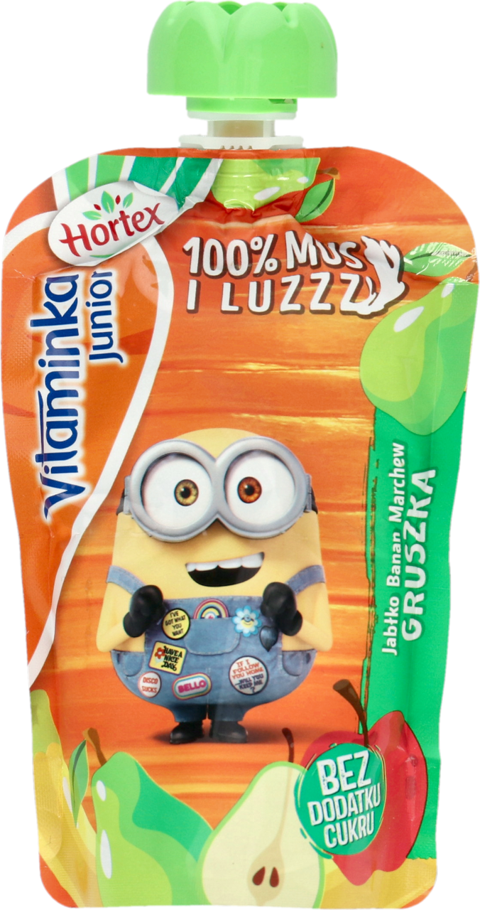HORTEX, mus owocowo-marchwiowy, jabłko, banan, marchew, gruszka, 100 g | Drogeria Rossmann.pl