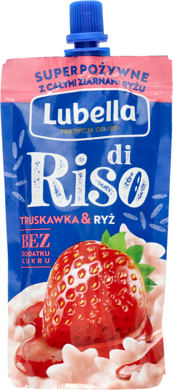 LUBELLA, di Riso , przekąska, z ryżem i przetartymi truskawkami, 100 g ...