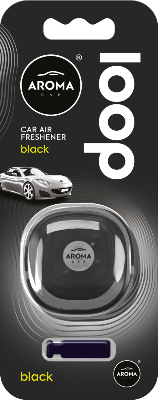 AROMA CAR, Loop , odświeżacz samochodowy, Black,, 1 szt. | Drogeria Rossmann.pl