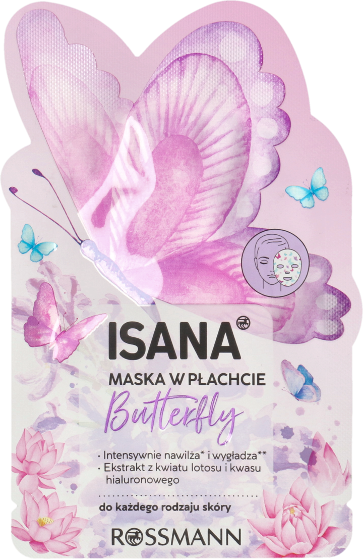 ISANA, maska w płachcie, intensywne nawilżająca i wygładzająca, 1 szt ...