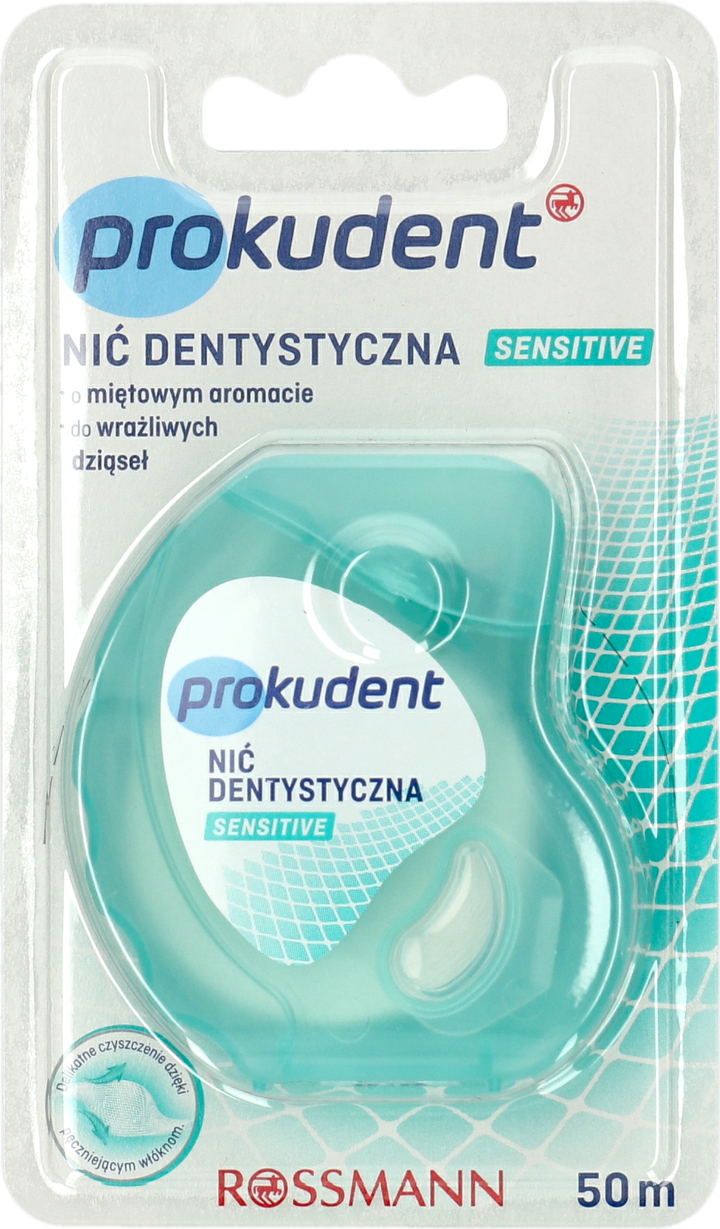 PROKUDENT, Sensitive , nić dentystyczna o miętowym aromacie, do ...