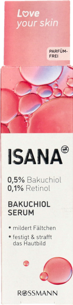 ISANA, Love Your Skin , serum do twarzy z Bakuchiolem, 30 ml | Drogeria ...