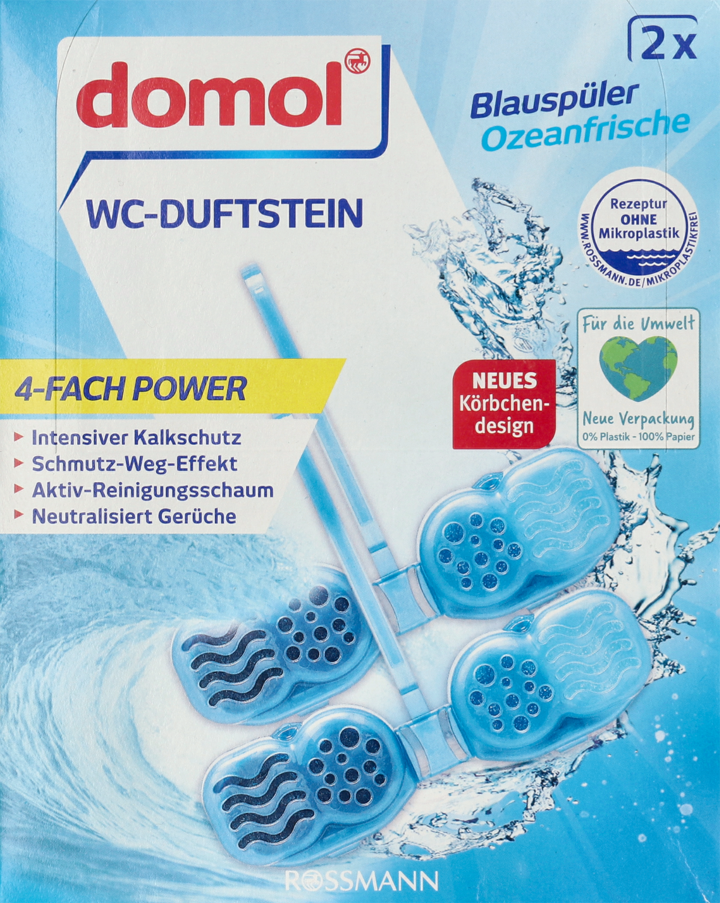 DOMOL, zawieszki do WC, Ocean, 96 g | Drogeria Rossmann.pl
