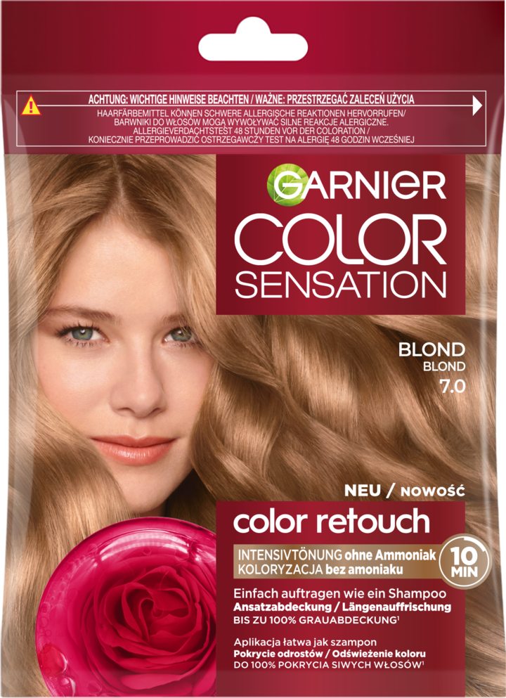 GARNIER COLOR SENSATION, , szampon koloryzujący, 7.0 Blonde, 1 szt. | Drogeria Rossmann.pl