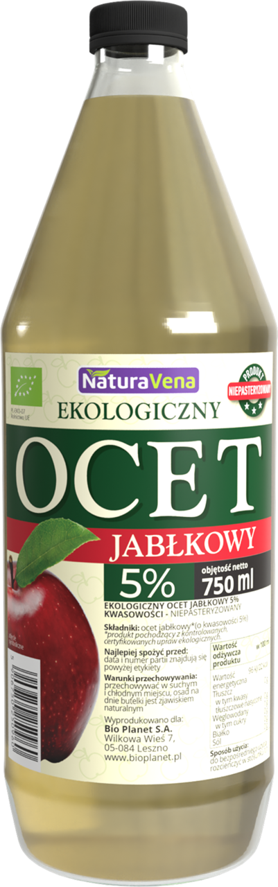 NATURAVENA, ocet jabłkowy 5% bio, 750 ml | Drogeria Rossmann.pl