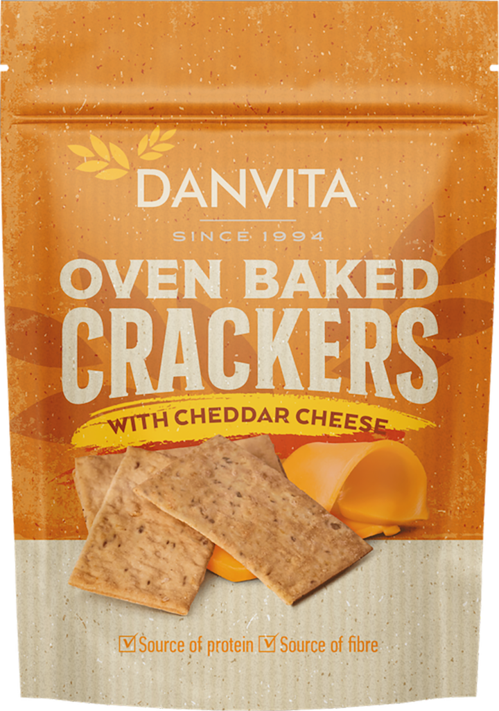 DANVITA, pieczone krakersy z Serem Cheddar, 100 g | Drogeria Rossmann.pl