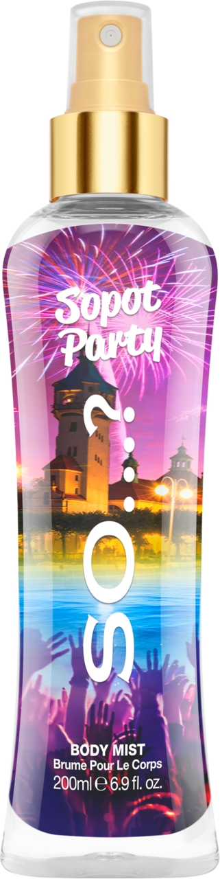 SO...?, Sopot Party , mgiełka do ciała dla kobiet, 200 ml | Drogeria ...