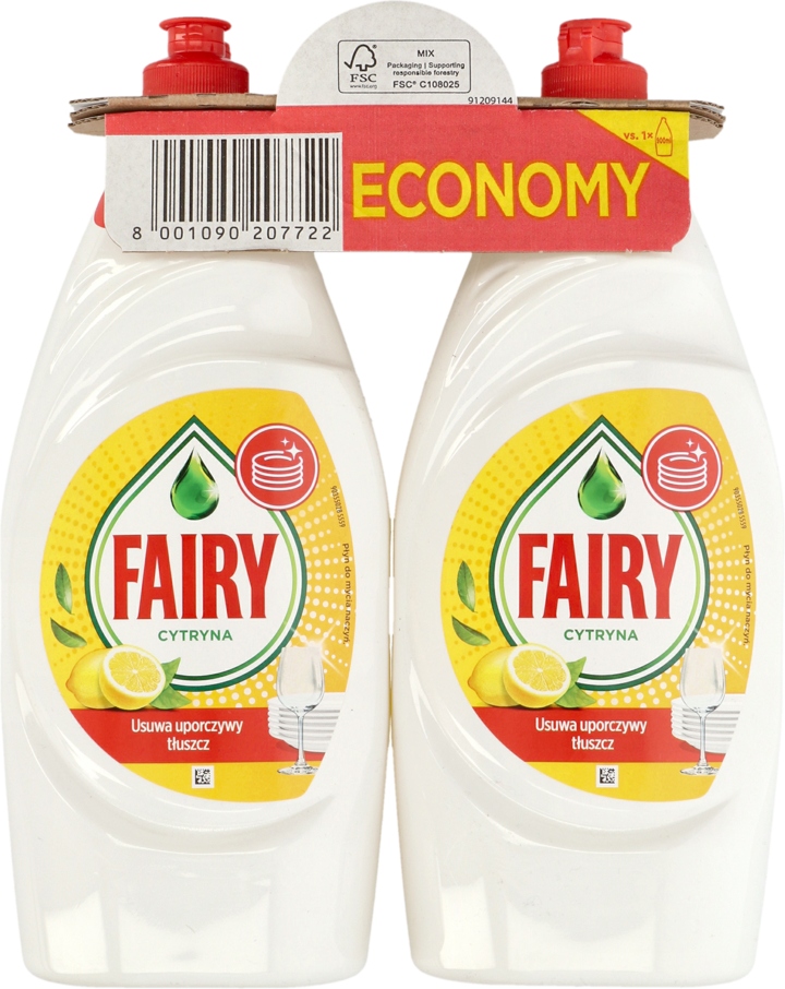 FAIRY, , płyn do mycia naczyń cytryna, 2x900 ml | Drogeria Rossmann.pl