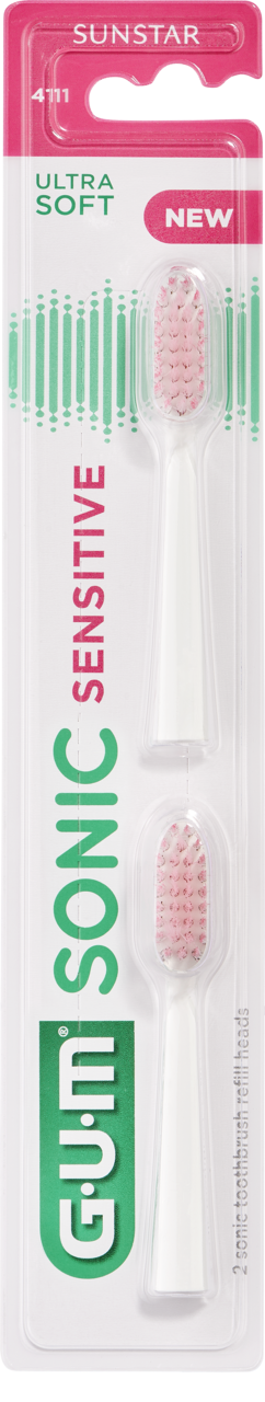 GUM, Sonic Sensitive , końcówki wymienne, 2 szt. | Drogeria Rossmann.pl