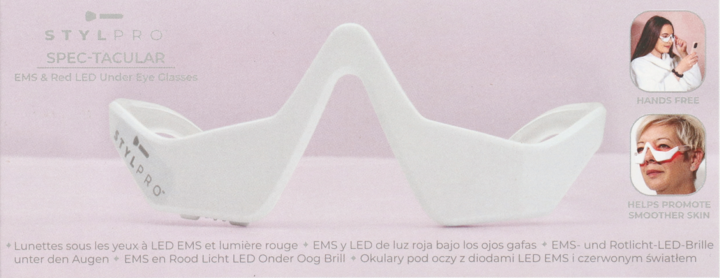 STYLPRO, , okulary pod oczy z diodami LED EMS i czerwonym światłem, 1 ...