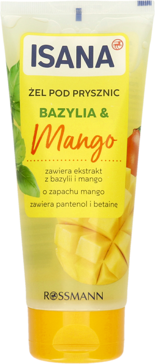 ISANA, żel pod prysznic, bazylia-mango, 200 ml | Drogeria Rossmann.pl